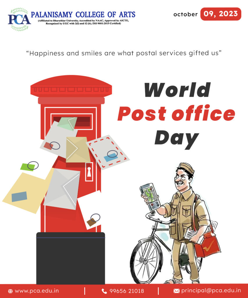 World Postoffice Day Palanisamy College Of Arts World Postoffice Day Palanisamy College Of Arts